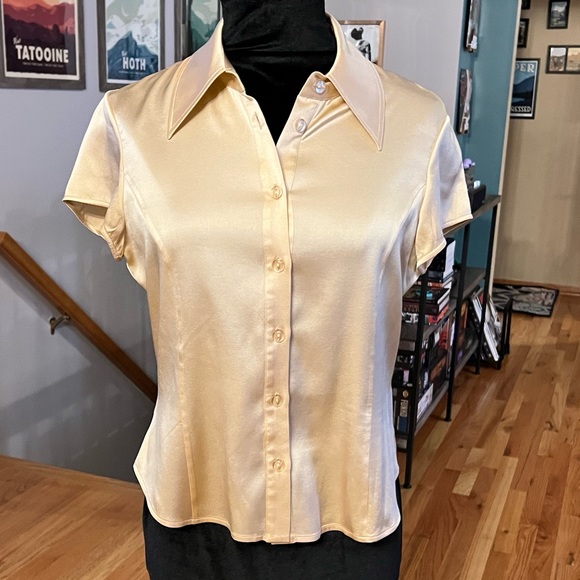 St. John | Tops | St John Cream Color Silk Blouse | Poshmark